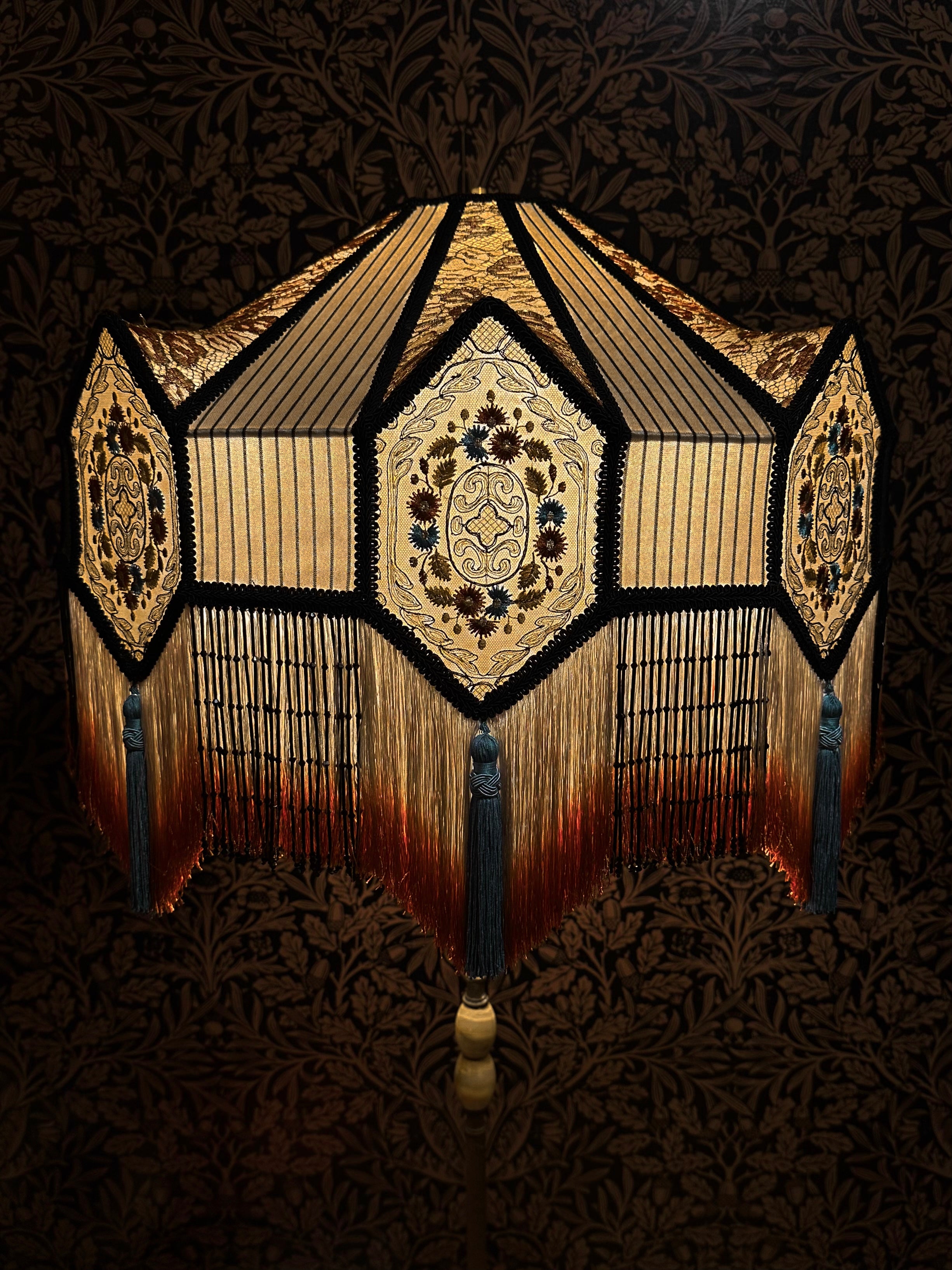 Ecru, Rust, Turquoise, and Black "Large Diamond" – Ace of Shades